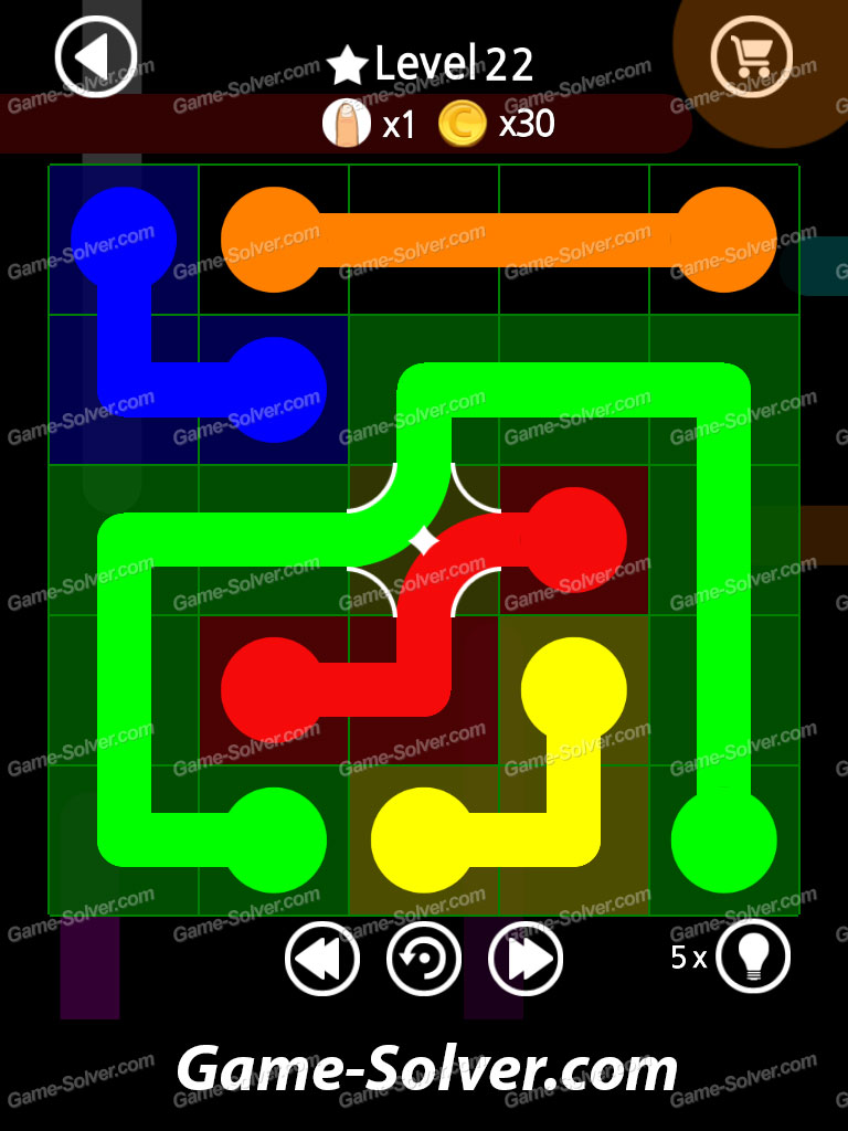 Flow Line Bend Mango Pack Level 22 • Game Solver