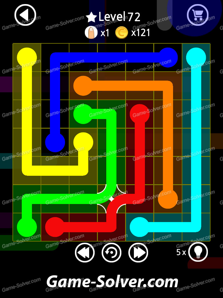 Flow Line Bend Mango Pack Level 72 • Game Solver