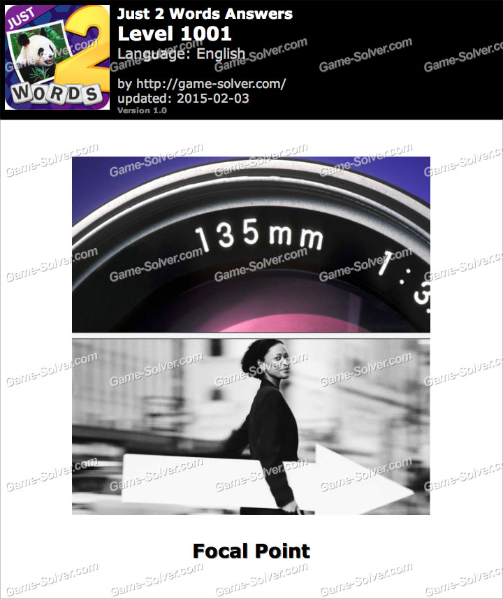 Just 2 Words Level 1001 • Game Solver