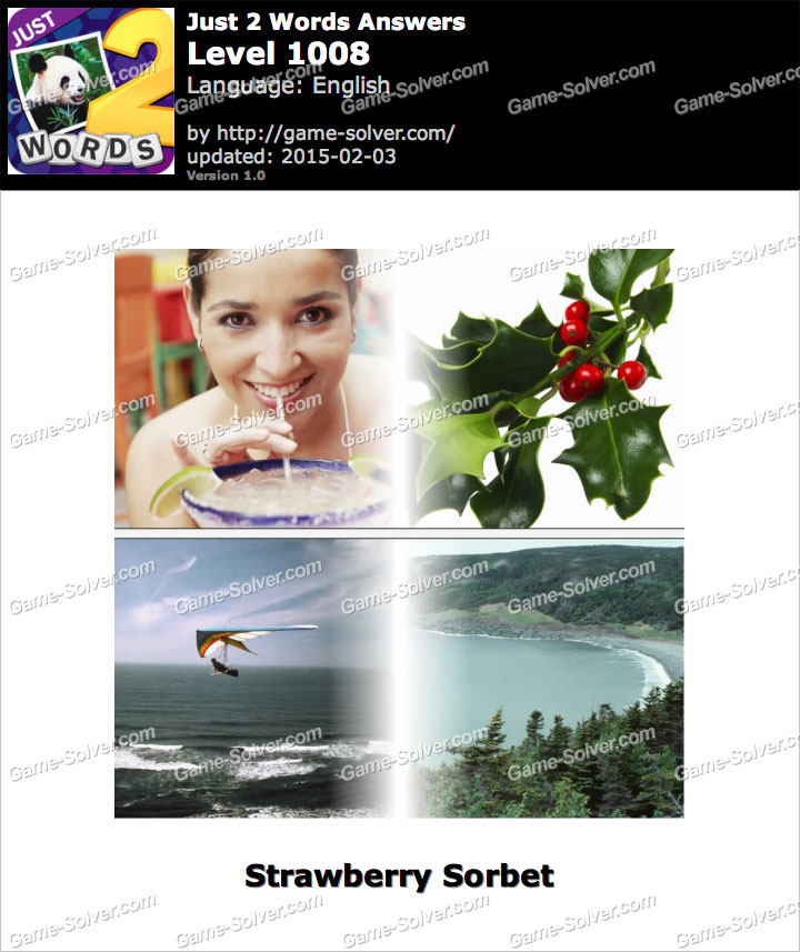 Just 2 Words Level 1008 • Game Solver