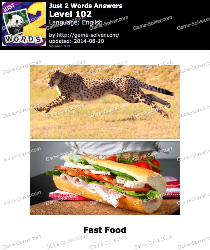 Just 2 Words Level 102 • Game Solver