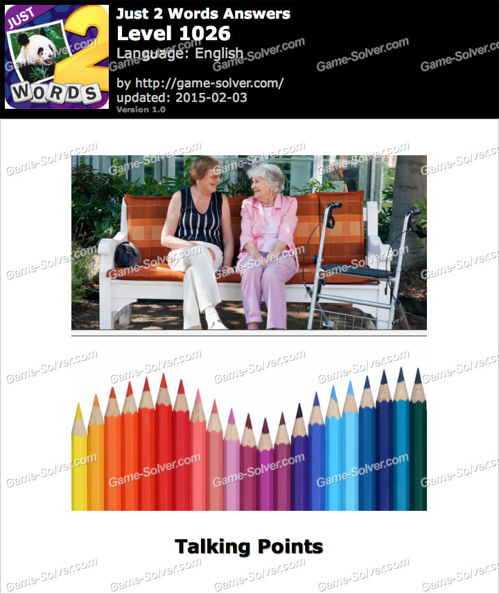 Just 2 Words Level 1026 • Game Solver