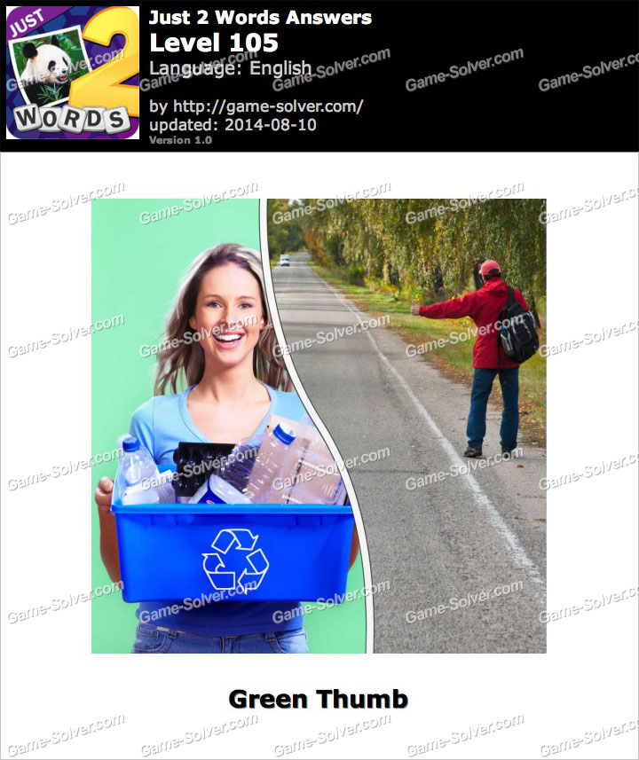 Just 2 Words Level 105 • Game Solver