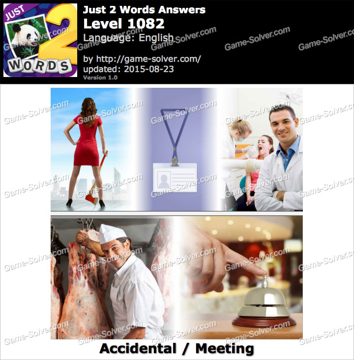 Just 2 Words Level 1082 • Game Solver