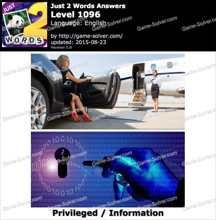 Just 2 Words Level 1096 • Game Solver