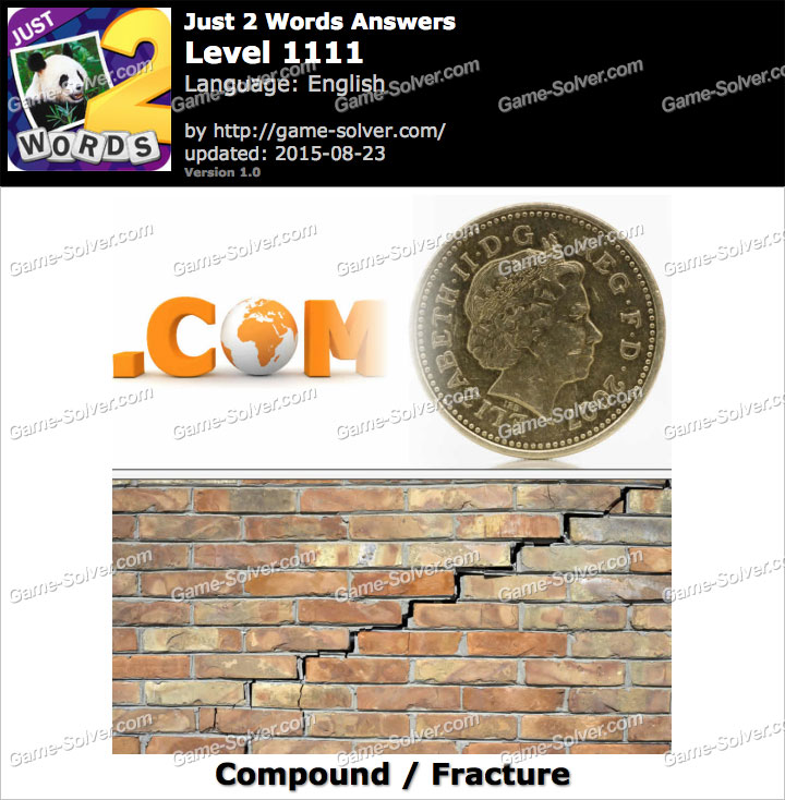 Just 2 Words Level 1111 • Game Solver