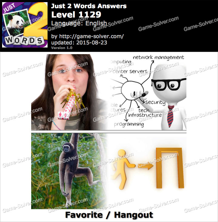 Just 2 Words Level 1129 • Game Solver