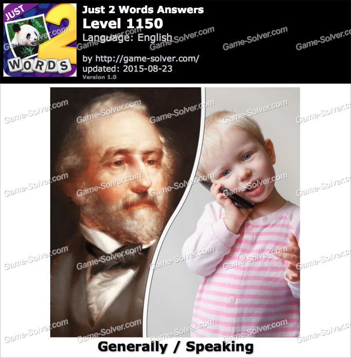 Just 2 Words Level 1150 • Game Solver