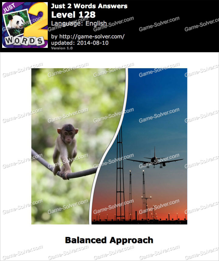 Just 2 Words Level 128 • Game Solver