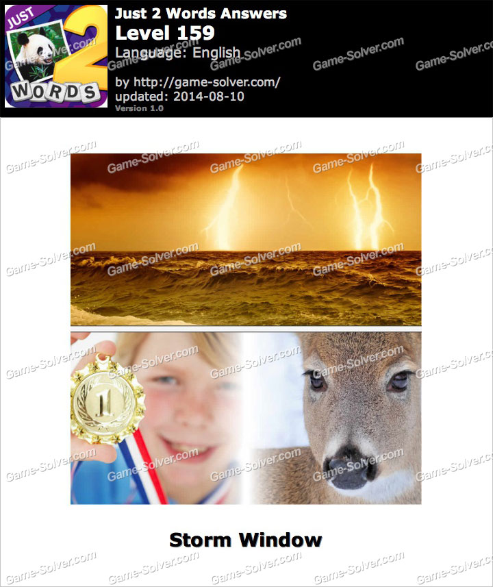 Just 2 Words Level 159 • Game Solver