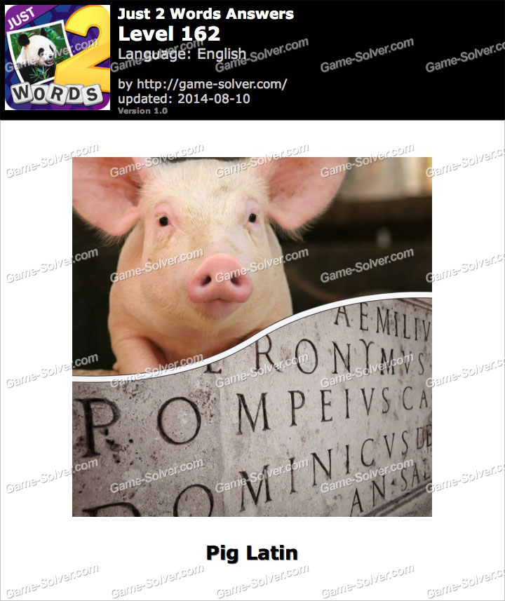 Just 2 Words Level 162 • Game Solver