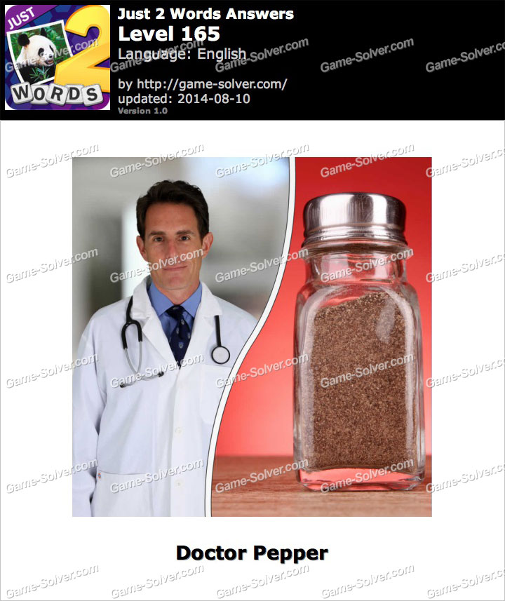 Just 2 Words Level 165 • Game Solver