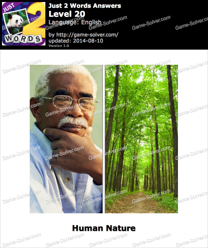 Just 2 Words Level 20 • Game Solver