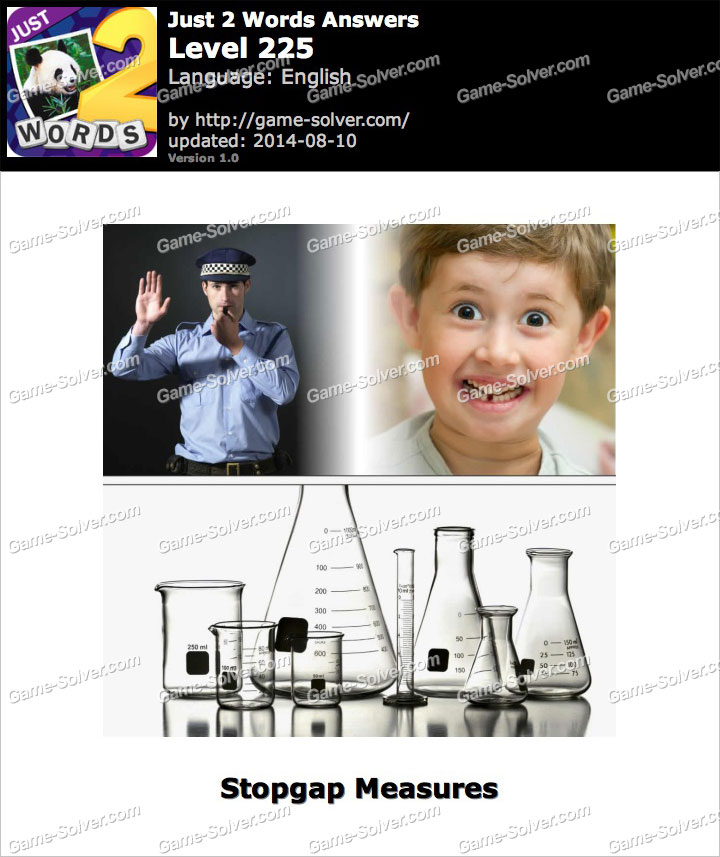 Just 2 Words Level 225 • Game Solver