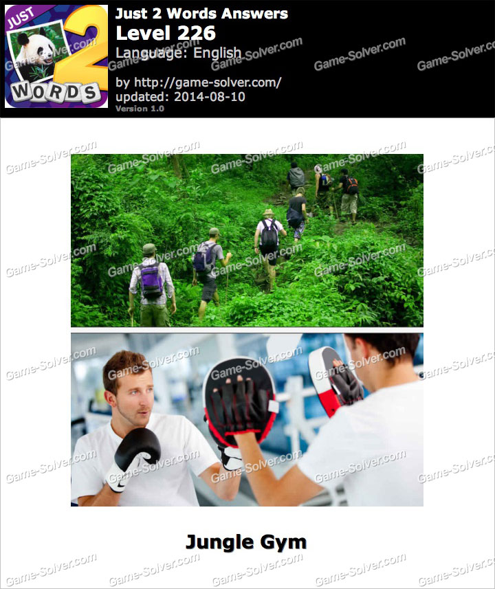 Just 2 Words Level 226 • Game Solver