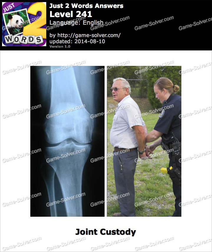 Just 2 Words Level 241 • Game Solver