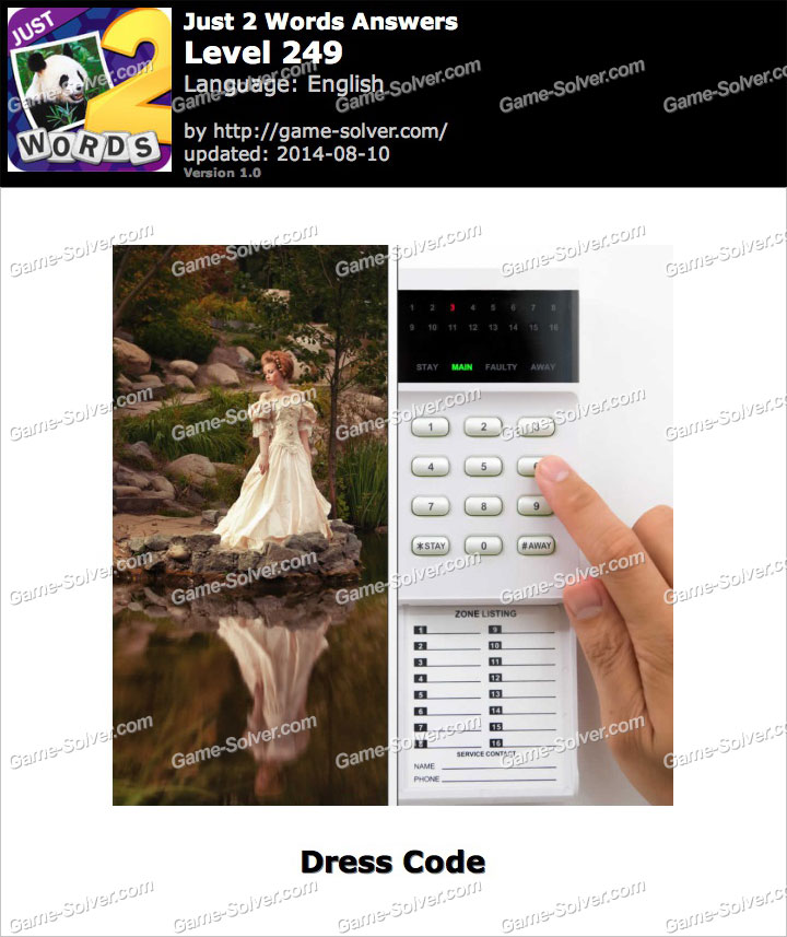 Just 2 Words Level 249 • Game Solver