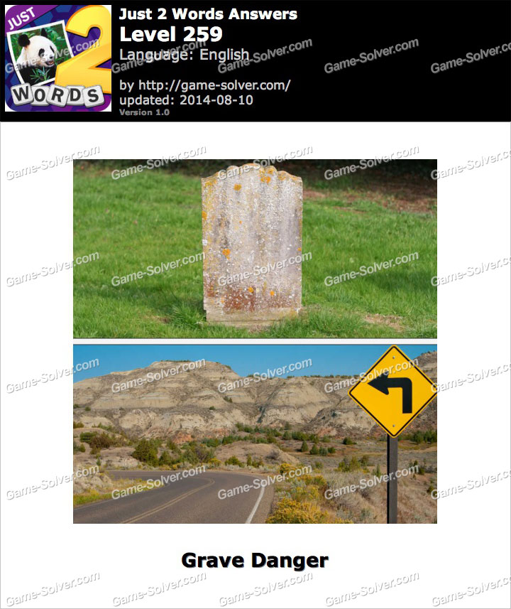 Just 2 Words Level 259 • Game Solver