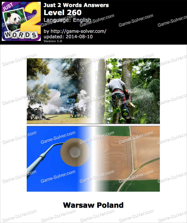 Just 2 Words Level 260 • Game Solver