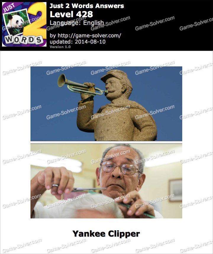 Just 2 Words Level 428 • Game Solver