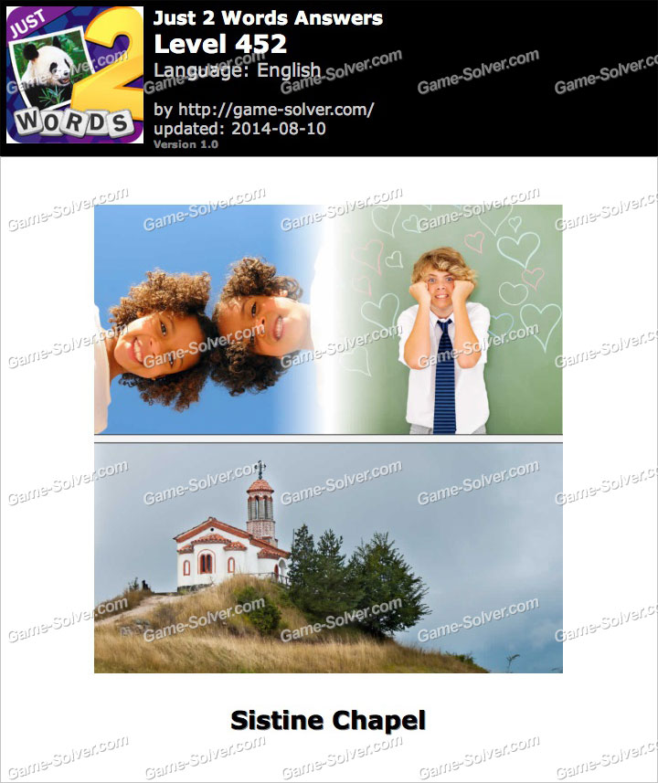 Just 2 Words Level 452 • Game Solver