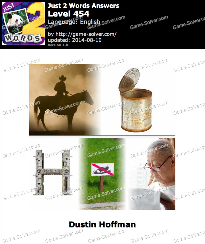 Just 2 Words Level 454 • Game Solver