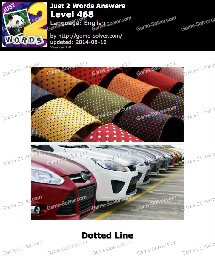 Just 2 Words Level 468 • Game Solver