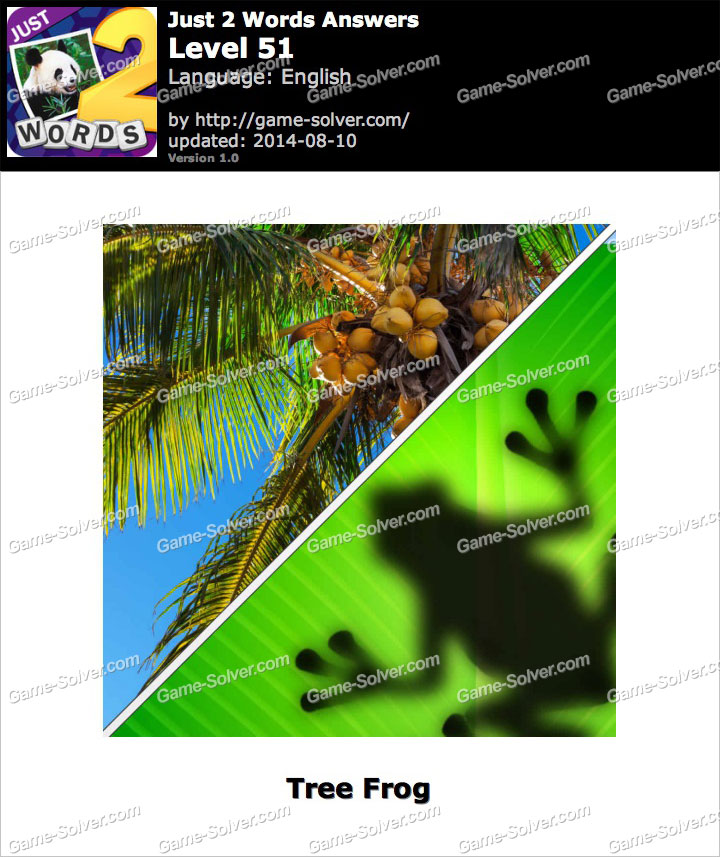 Just 2 Words Level 51 • Game Solver