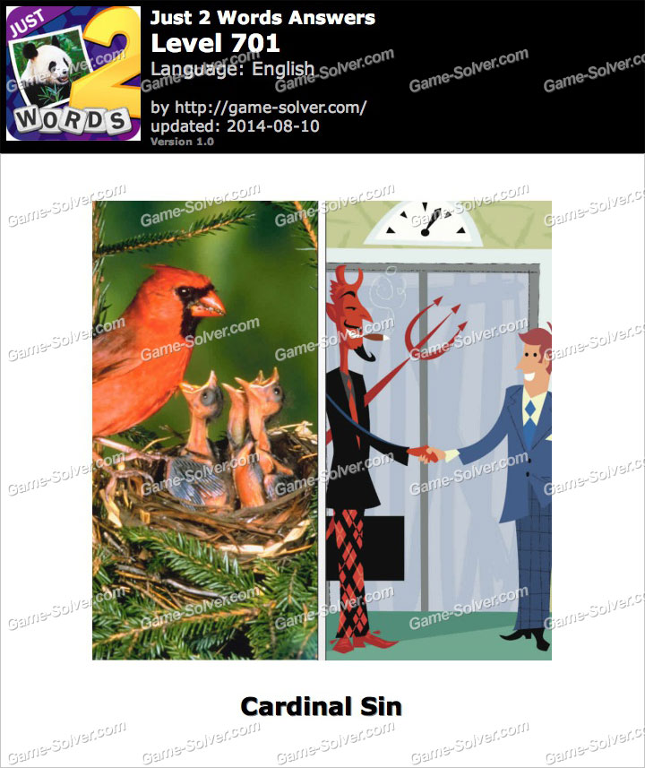 Just 2 Words Level 701 • Game Solver