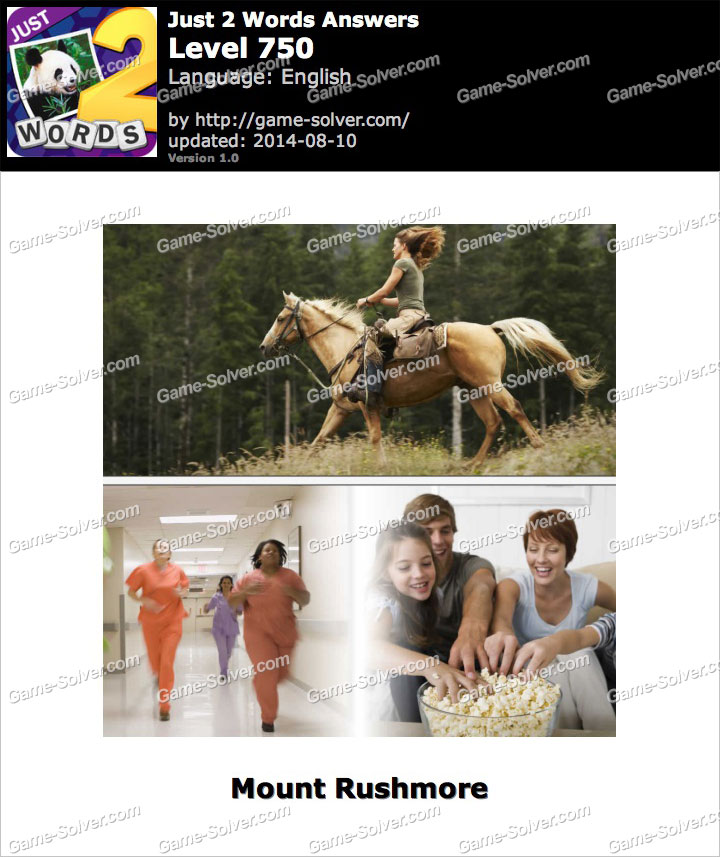 Just 2 Words Level 750 • Game Solver