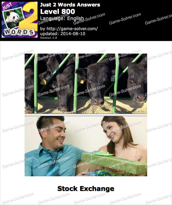 Just 2 Words Level 800 • Game Solver