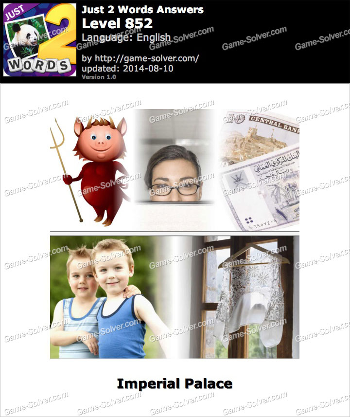 Just 2 Words Level 852 • Game Solver