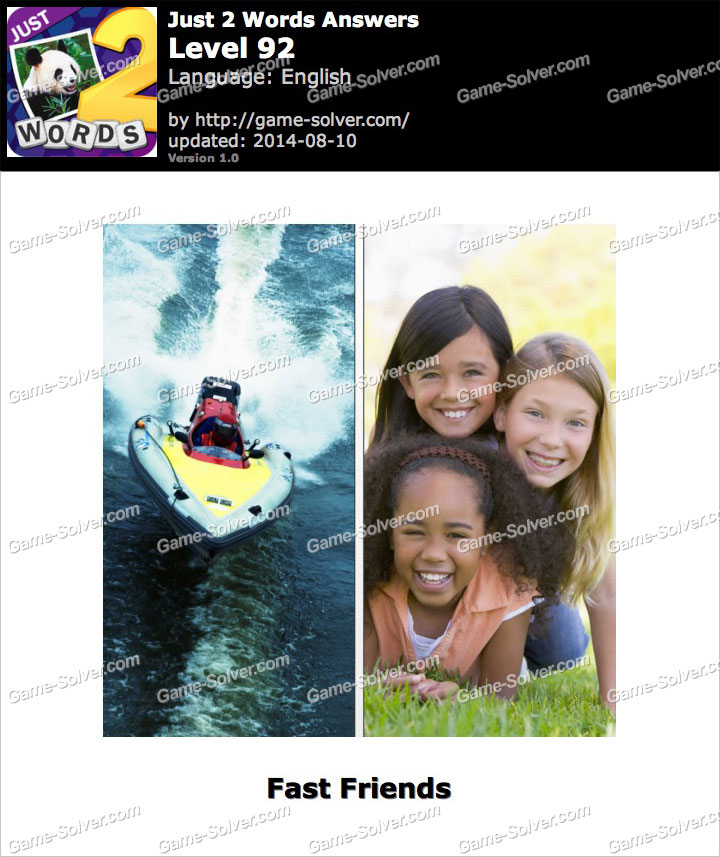 Just 2 Words Level 92 • Game Solver