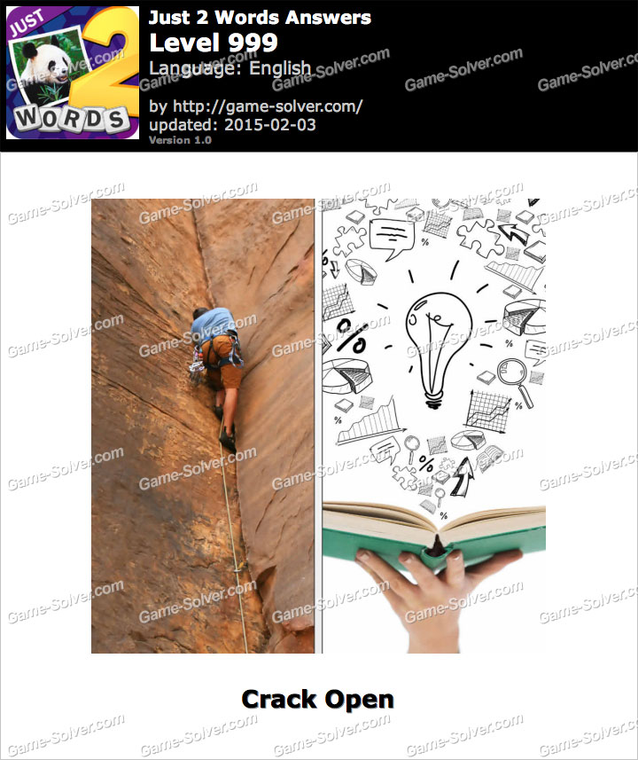 Just 2 Words Level 999 • Game Solver