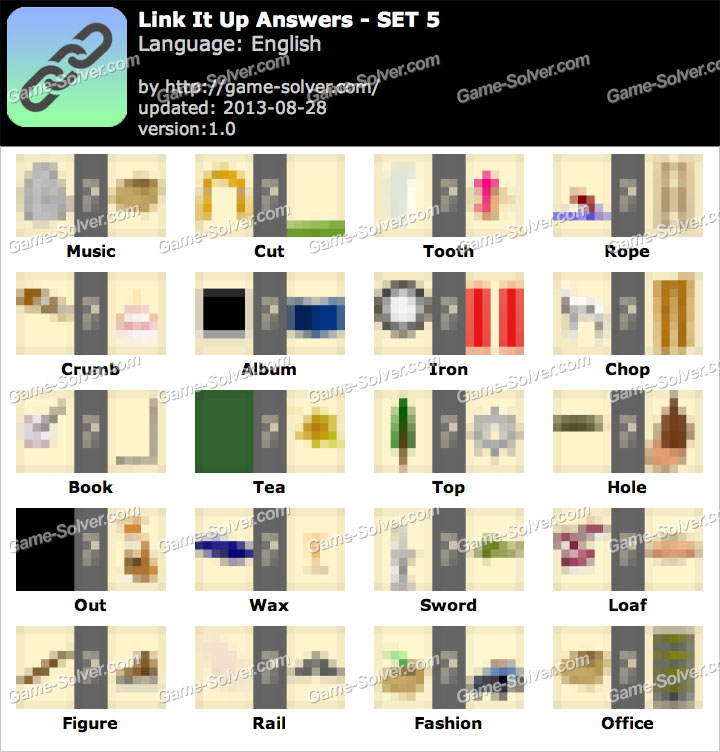 Link It Up Set 5 • Game Solver