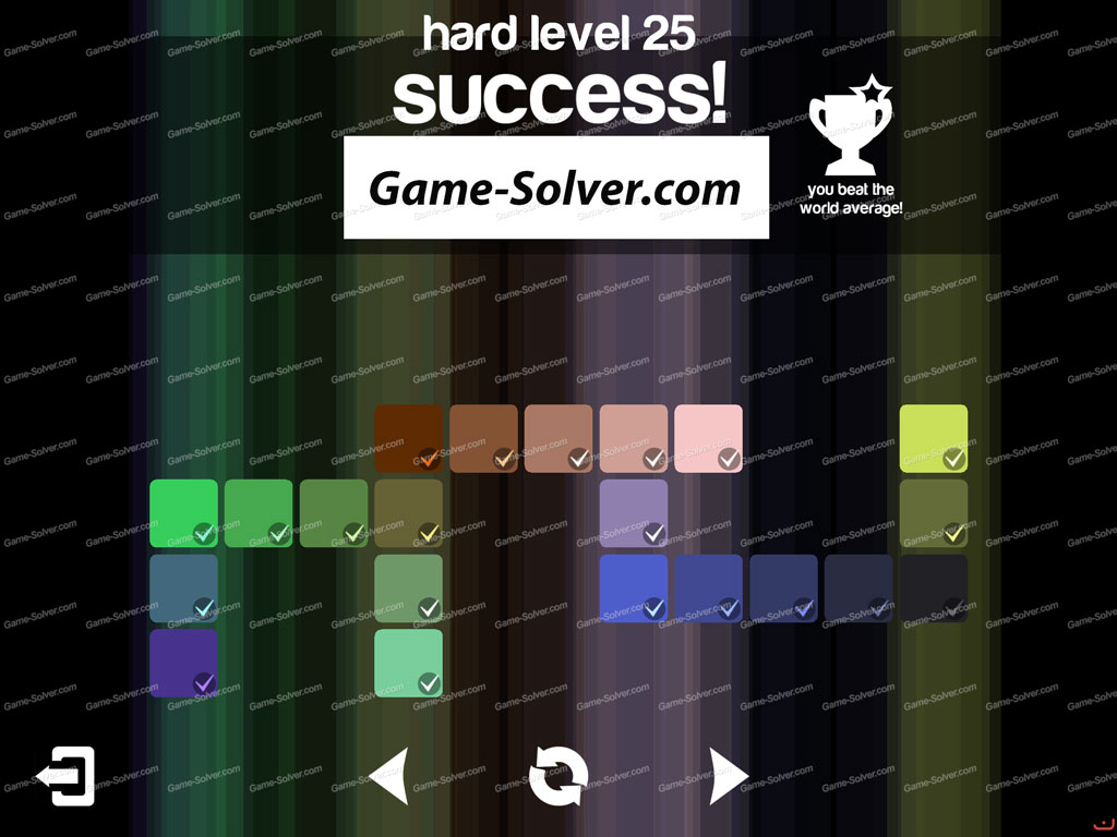 Blendoku Hard Pack Level 25 • Game Solver