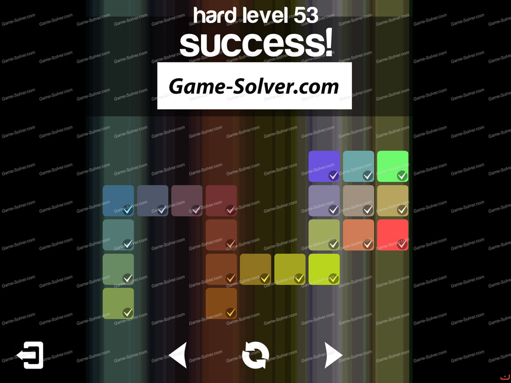 Blendoku Hard Pack Level 53 • Game Solver
