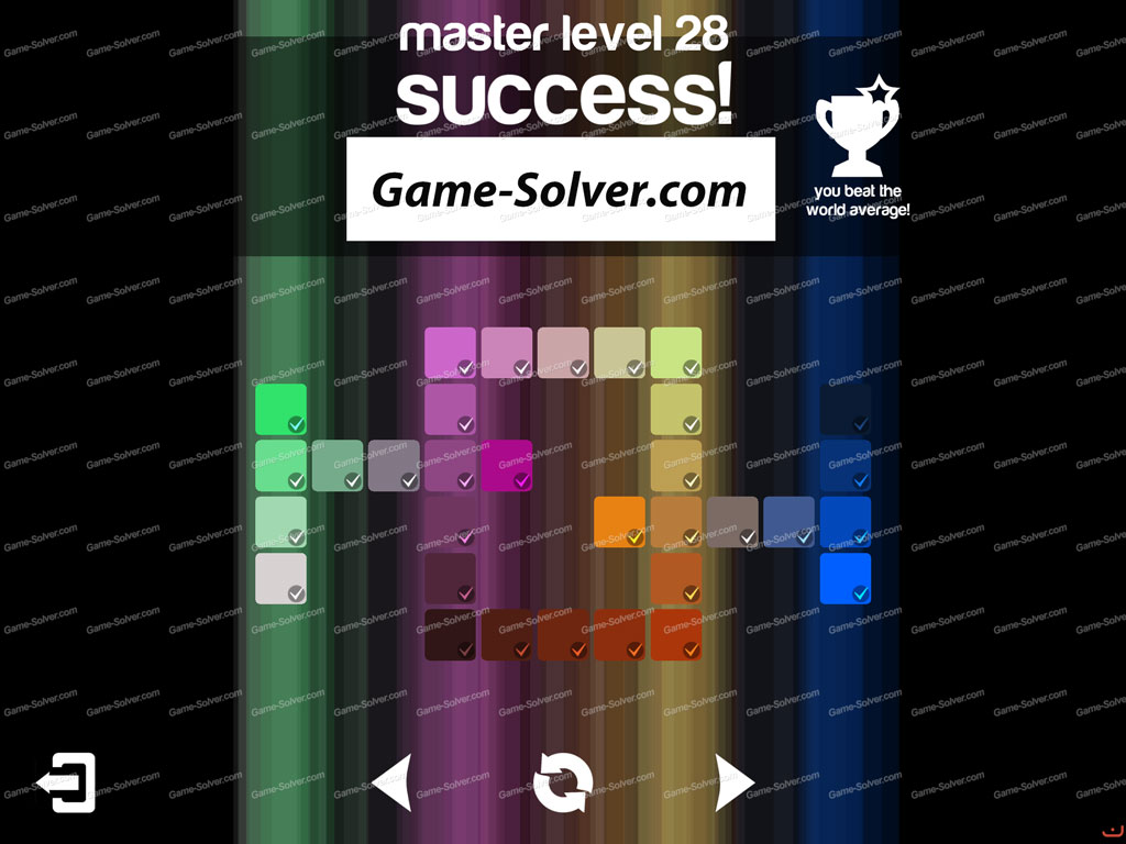 Blendoku Master Pack Level 28 • Game Solver