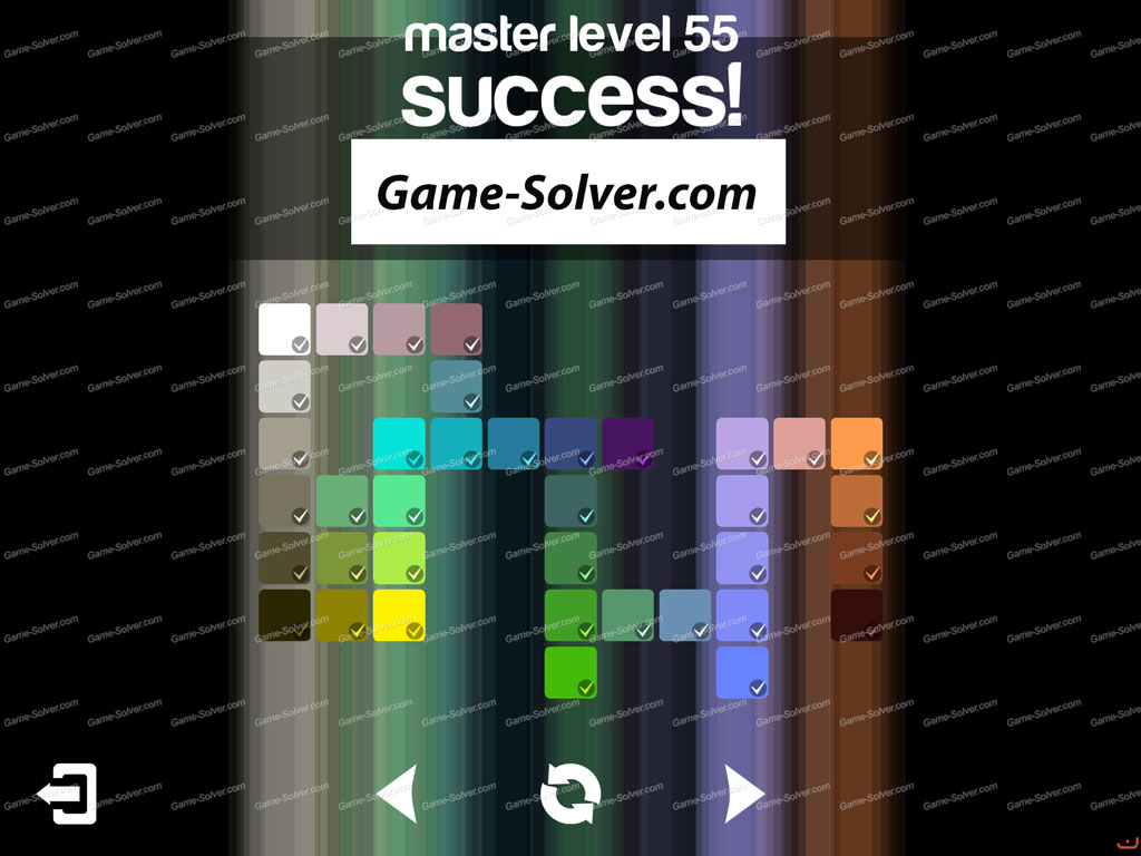 Blendoku Master Pack Level 55 • Game Solver