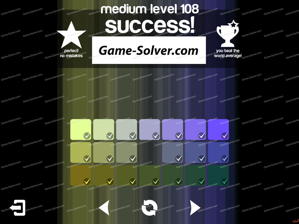Blendoku Medium Pack Level 108 • Game Solver