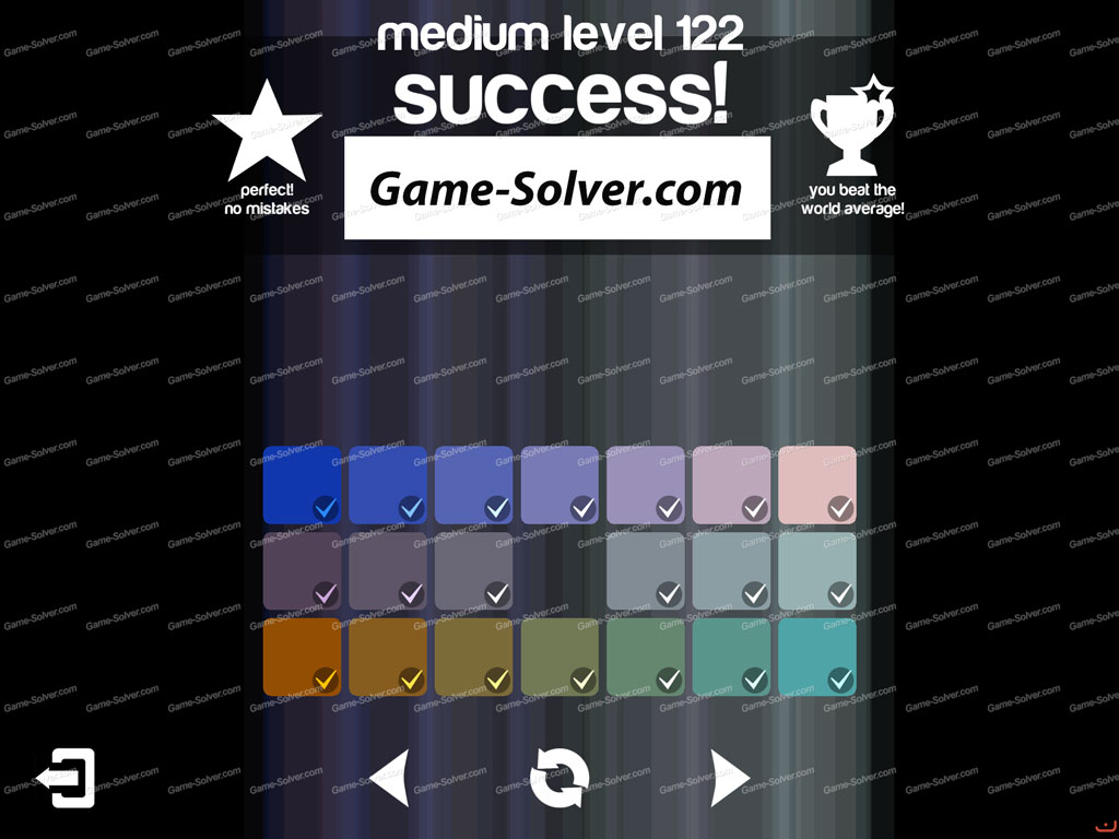 Blendoku Medium Pack Level 122 • Game Solver