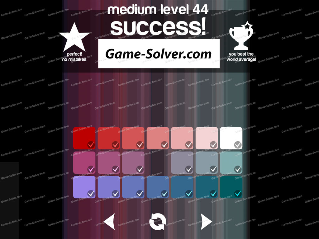 Blendoku Medium Pack Level 44 • Game Solver