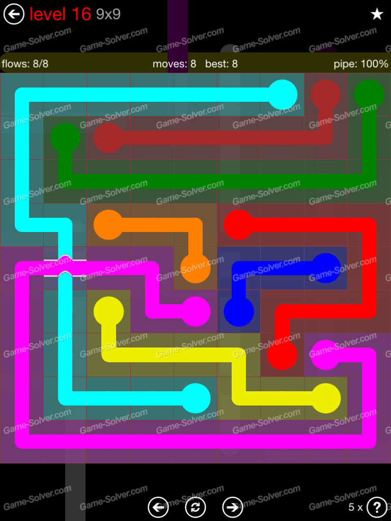 Flow Bridges Bonus Pack Level 16 • Game Solver