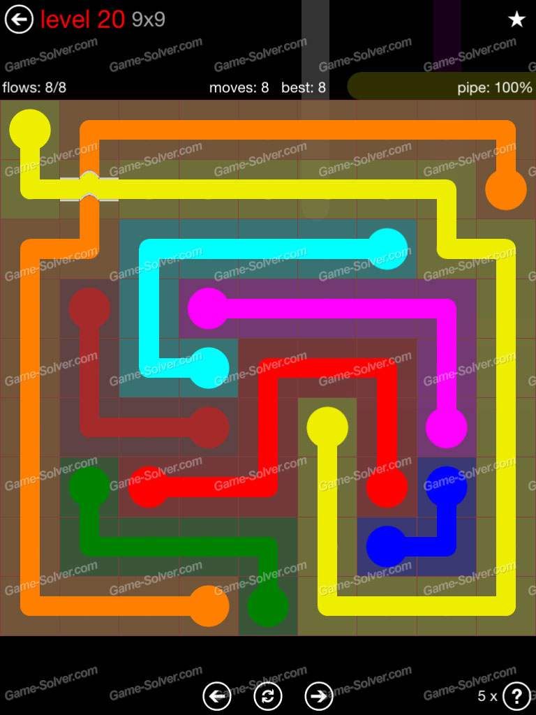 Flow Bridges Bonus Pack Level 20 • Game Solver