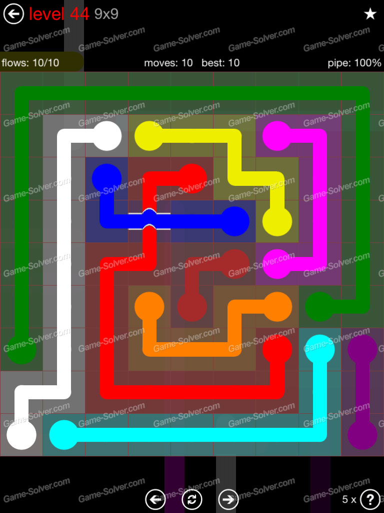 Flow Bridges Bonus Pack Level 44 • Game Solver