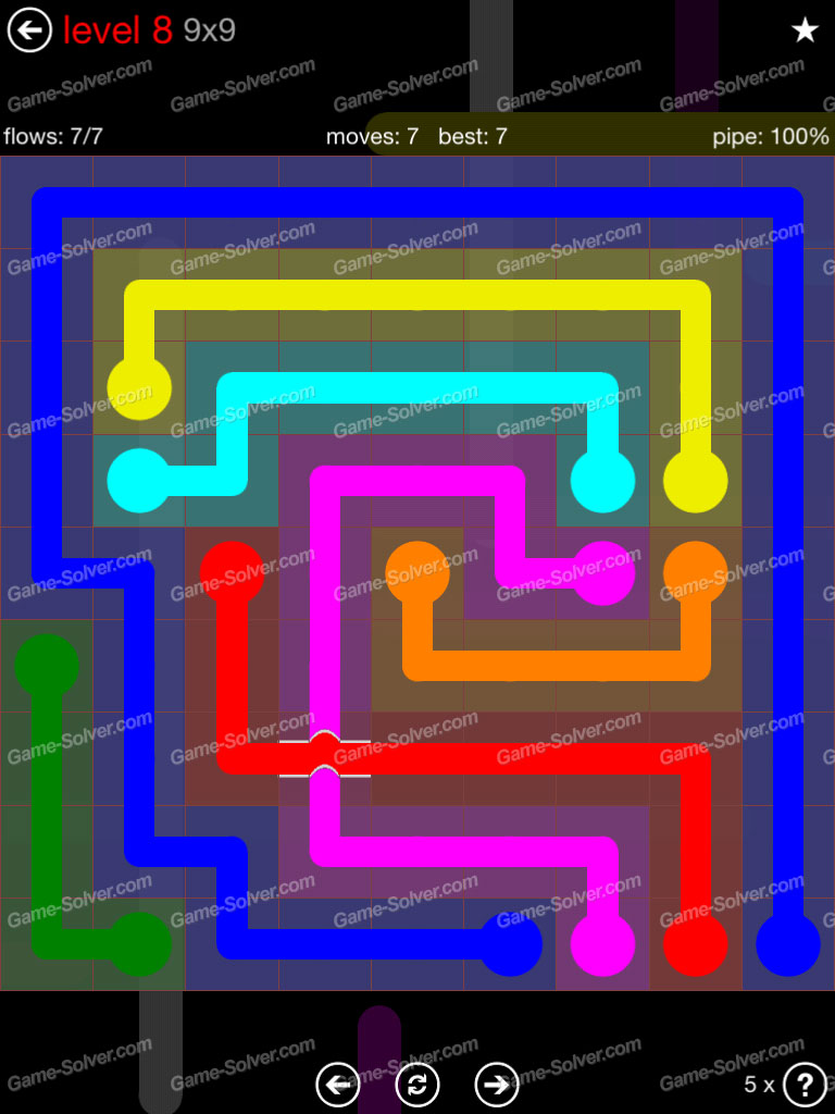 Flow Bridges Bonus Pack Level 8 • Game Solver