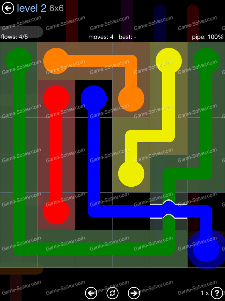 Flow Bridges Rainbow Pack Level 2 • Game Solver