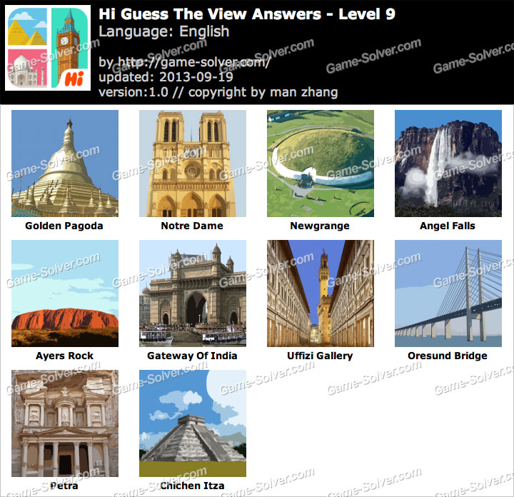 Hi Guess the View Level 9 • Game Solver