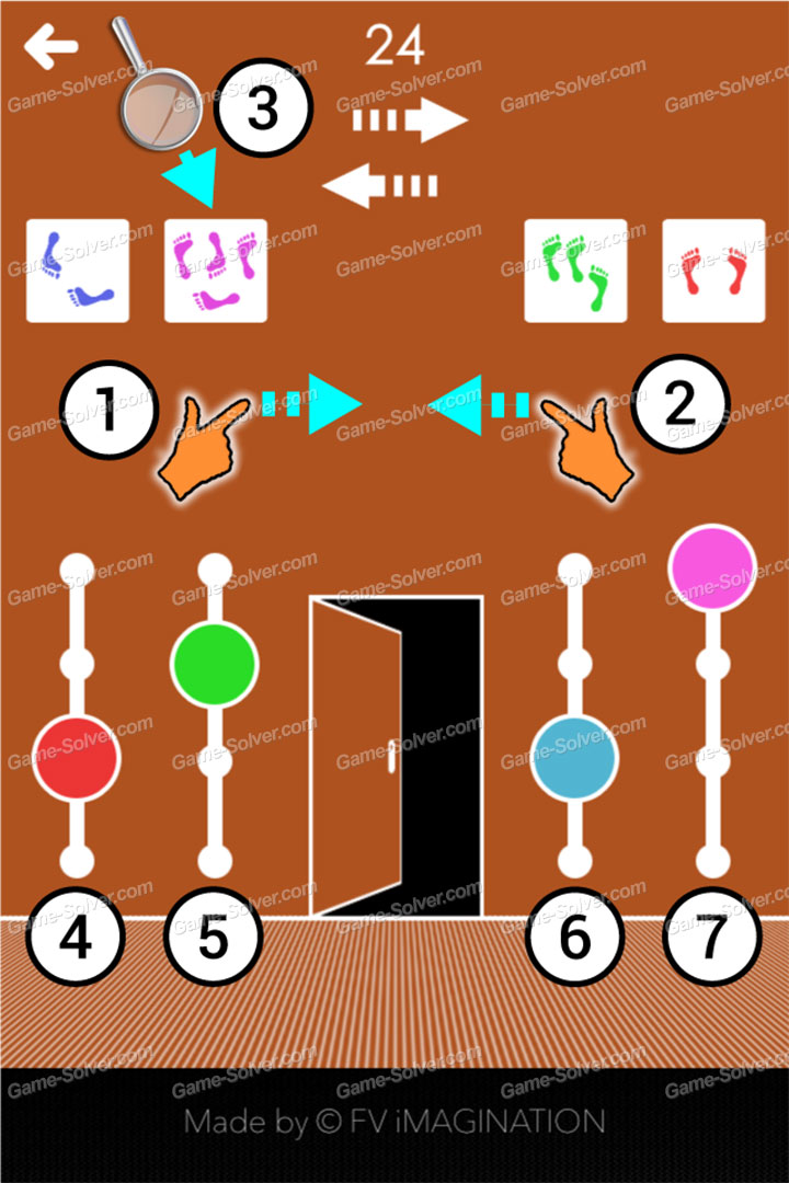 Rooms Level 24 • Game Solver