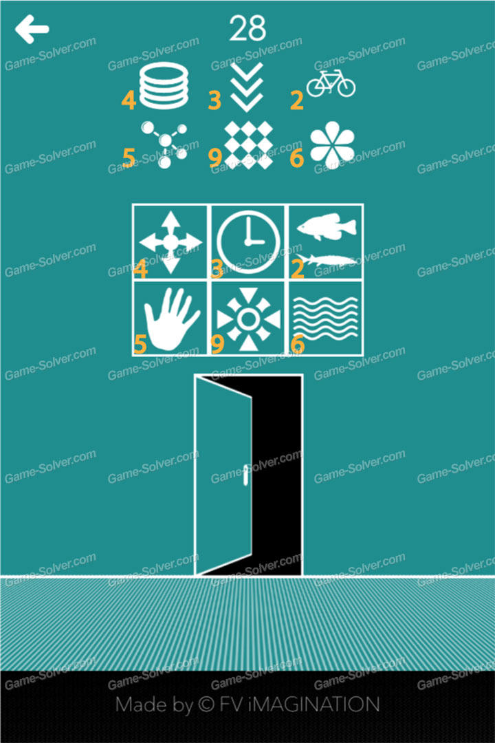 Rooms Level 28 • Game Solver